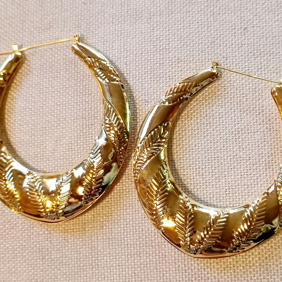 Jewelry | Vintage Style Bamboo Hoops | Poshmark